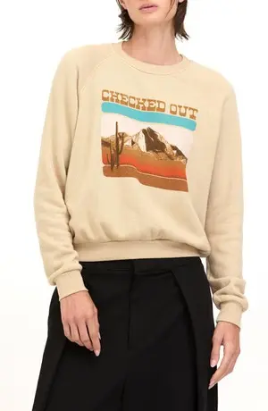 PROJECT SOCIAL T Checked Out Graphic Sweatshirt - Camel