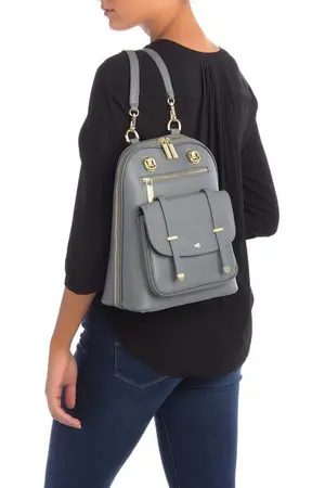 BELLE & BLOOM 5th Avenue Convertible Leather Backpack