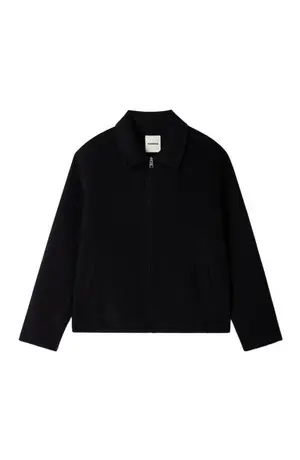 Sandro Double-faced Wool Zip-up Jacket