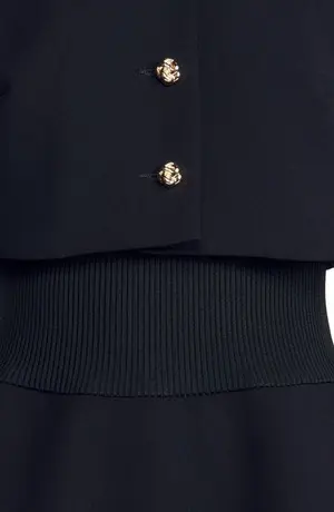 Sandro Two-piece Effect Dress With Metal Buttons