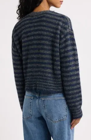 BDG URBAN OUTFITTERS Asymmetrical Stripe Cardigan