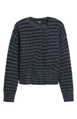BDG URBAN OUTFITTERS Asymmetrical Stripe Cardigan