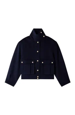 Sandro Double-faced Standing Collar Coat