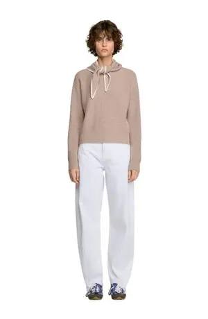 Sandro 2-in-1 Wool And Cashmere Sweater - Caramel