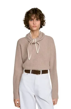 Sandro 2-in-1 Wool And Cashmere Sweater
