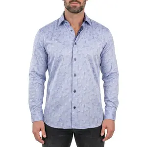 MACEOO Fibonacci Contemporary Fit Button-up Shirt - Grey