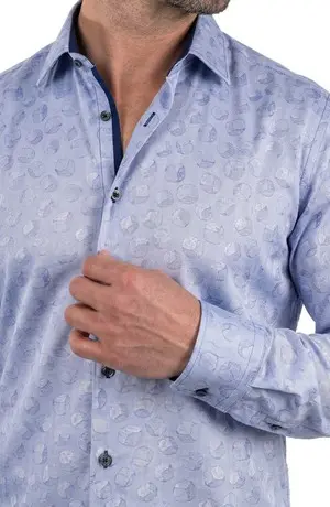 MACEOO Fibonacci Contemporary Fit Button-up Shirt