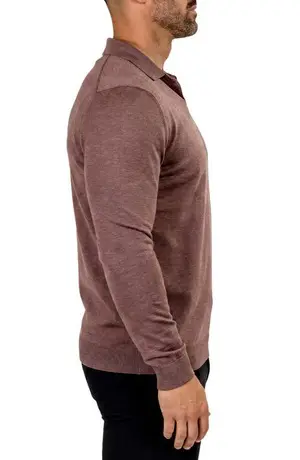 MACEOO Cotton & Cashmere Polo Sweater