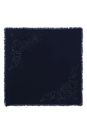 Zadig&Voltaire Stevie Strass Western Cashmere Square Scarf