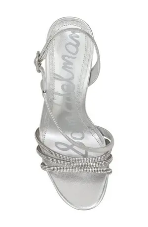 Sam Edelman Charli Glam Slingback Sandal - Soft Silver