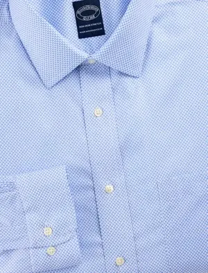 Brooks Brothers Big & Tall Non-iron Geometric Patterned Dress Shirt