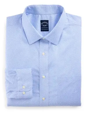 Brooks Brothers Big & Tall Non-iron Geometric Patterned Dress Shirt