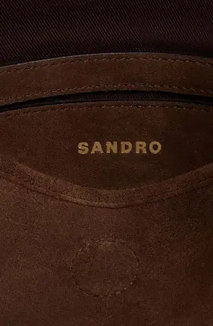 Sandro Tangoso Suede Bucket Bag