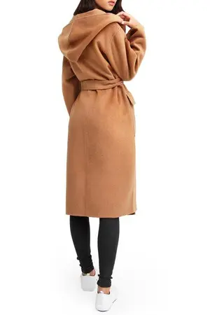 BELLE & BLOOM Runaway Wool Blend Robe Coat