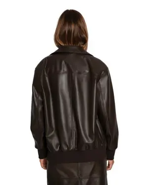 BELLE & BLOOM Desert Moon Leather Bomber Jacket