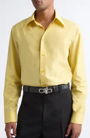 Bottega Veneta Knot Buckle Intrecciato Belt