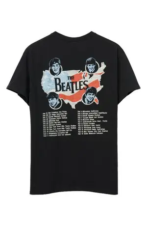 Junk Food The Beatles Us Tour Graphic T-shirt
