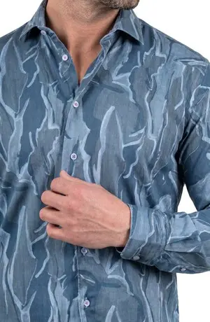 MACEOO Fibonacci Contemporary Fit Button-up Shirt