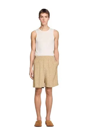 Sandro Link Print Floaty Shorts