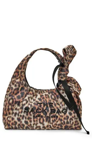 Marc Jacobs The Bow Leopard Nylon Sack Bag