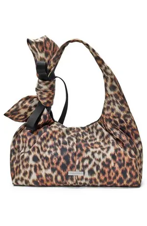 Marc Jacobs The Bow Leopard Nylon Sack Bag