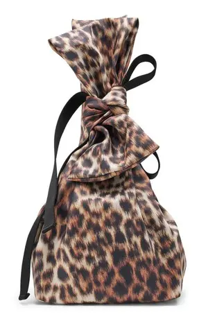 Marc Jacobs The Bow Leopard Nylon Sack Bag