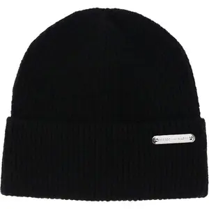 Rebecca Minkoff Rib Knit Cuff Beanie - Black