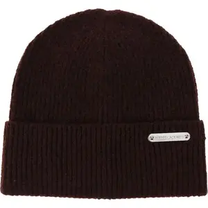 Rebecca Minkoff Rib Knit Cuff Beanie Brown