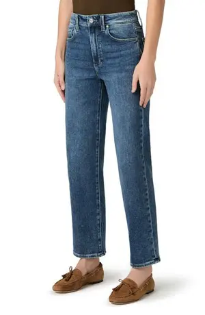Paige Stevie Seamed Ankle Straight Leg Jeans