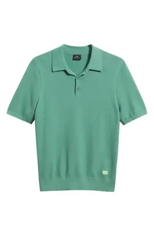 Paul Smith Short Sleeve Organic Cotton Polo Sweater