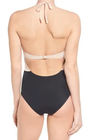 Topshop Scallop One-piece Swimsuit