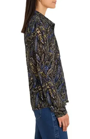 NIC+ZOE Portobello Paisley Chiffon Shirt