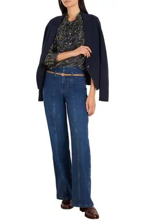 NIC+ZOE Portobello Paisley Chiffon Shirt
