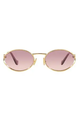 Miu Miu 54mm Gradient Oval Sunglasses - Pink
