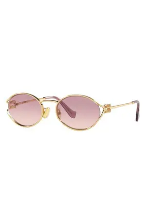 Miu Miu 54mm Gradient Oval Sunglasses