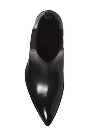 TOM FORD Dagger Burnished Leather Pointed Toe Chelsea Boot