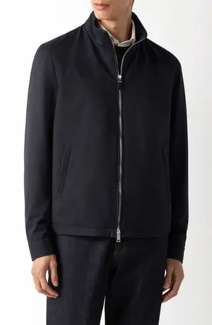 Zegna Motorin Water Repellent Microfiber Jacket