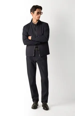Zegna Motorin Water Repellent Microfiber Jacket