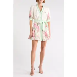 CIEBON Ashton Tie Waist Shirtdress