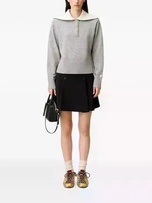 Claudie Pierlot Relaxed Wool Half-zip Jumper