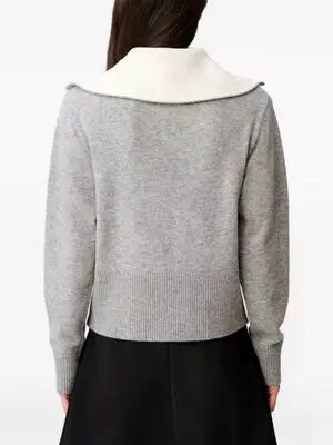 Claudie Pierlot Relaxed Wool Half-zip Jumper