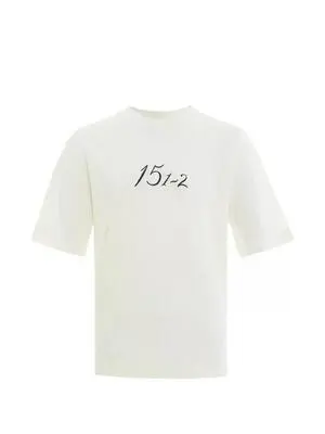 APPLIED ART FORMS Lm1-4 Graphic-print Oversized T-shirt - White