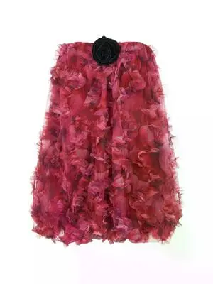 KENZIE KLAMBIE Floral-print Ruffled Mini Dress