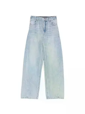 Alexander Wang Drawstring Wide-leg Jeans