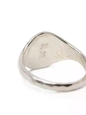 Werkstatt:München Hammered Signet Ring - Silver