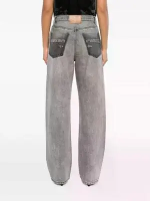 Alexander Wang Faded Wide-leg Jeans