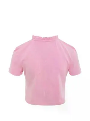 SHUSHU/TONG Ruffled-collar Croppped T-shirt