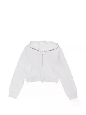 Alexander Wang Cropped Zip-up Hoodie