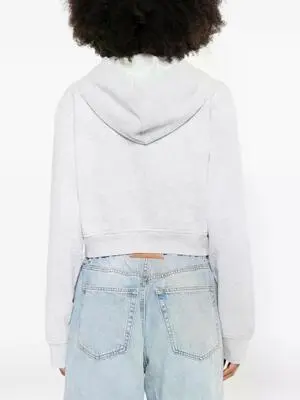 Alexander Wang Cropped Zip-up Hoodie