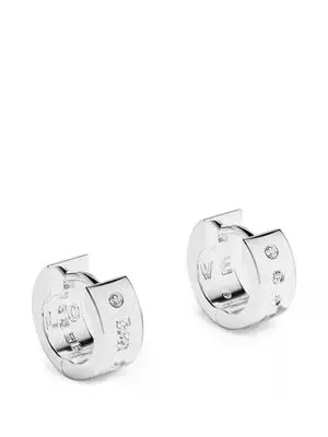 APM MONACO Love Hoop Earrings - Silver